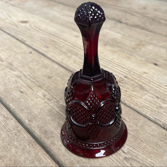 Vintage | Accents | Vintage Avon Cape Cod Ruby Red Glass Bell | Poshmark